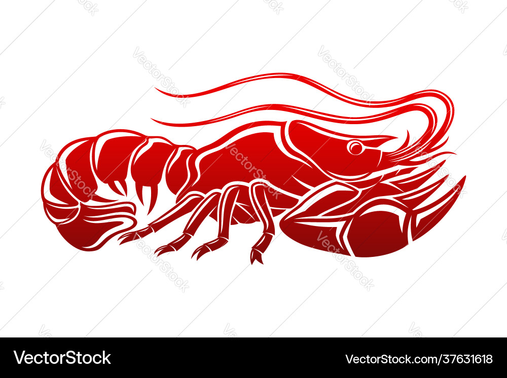 Red lobster icon Royalty Free Vector Image - VectorStock