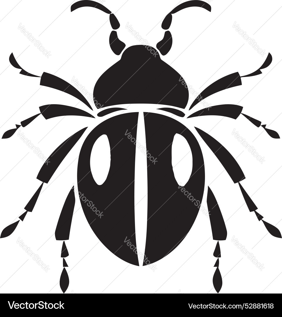 Regal bug emblem insect leadership symbol Vector Image