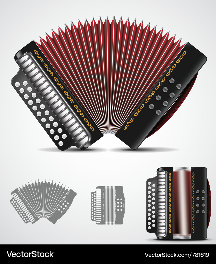 Accordion Royalty Free Vector Image - VectorStock