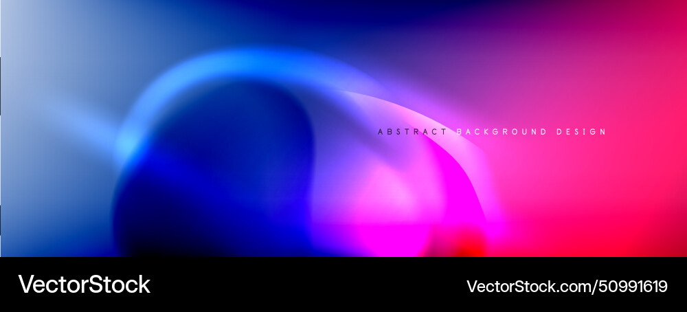 Blurred violet sphere on electric blue background Vector Image