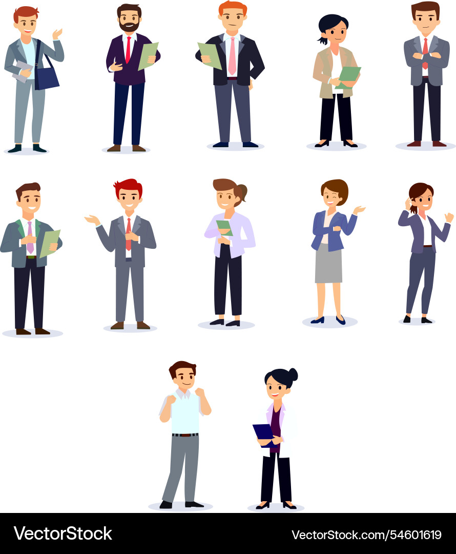 Businessman giving presentation Royalty Free Vector Image