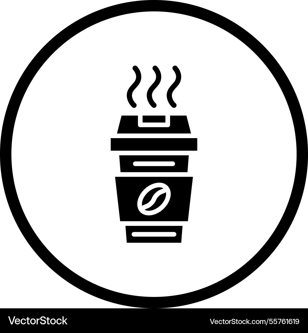 Coffee cup icon design Royalty Free Vector Image