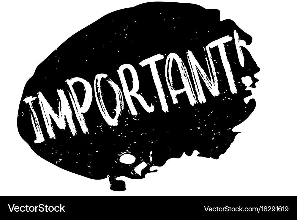 Important rubber stamp Royalty Free Vector Image