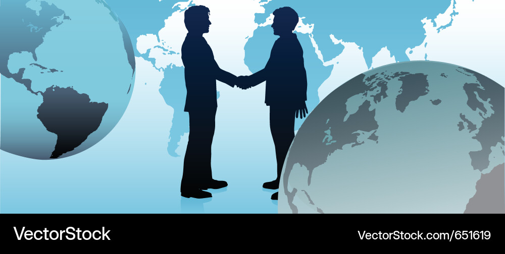 International Business Collaboration Royalty Free Vector