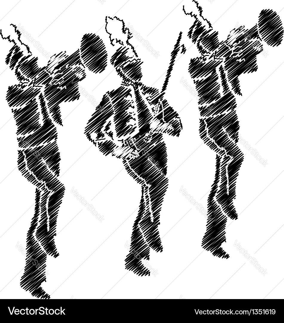 Marching Band Performance Royalty Free Vector Image