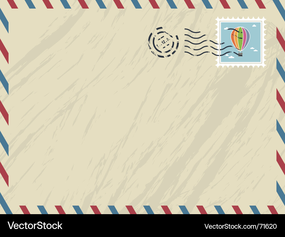 Airmail envelope Royalty Free Vector Image - VectorStock