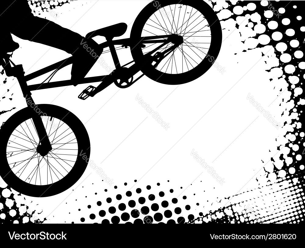 Bmx background Royalty Free Vector Image - VectorStock