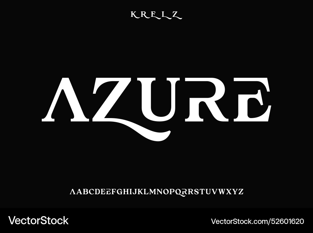 Display alphabet font design suitable Royalty Free Vector