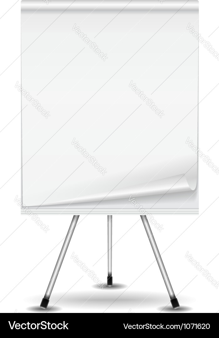 Flip chart Royalty Free Vector Image - VectorStock