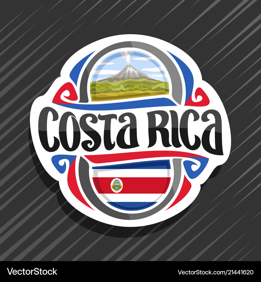 Logo for costa rica Royalty Free Vector Image - VectorStock