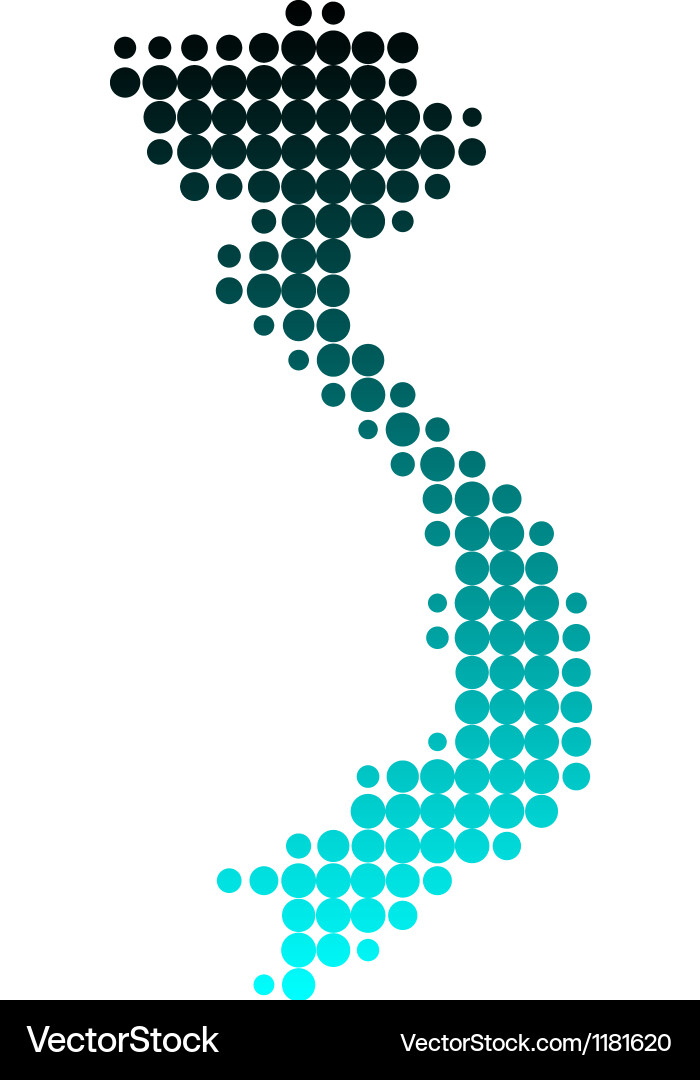 Map of vietnam Royalty Free Vector Image - VectorStock