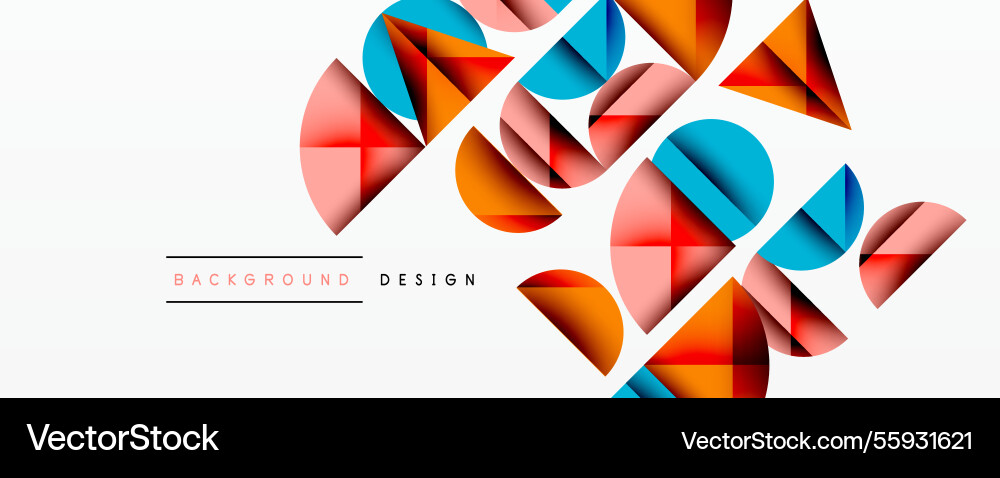 Abstract geometric pattern with intersecting Vector Image