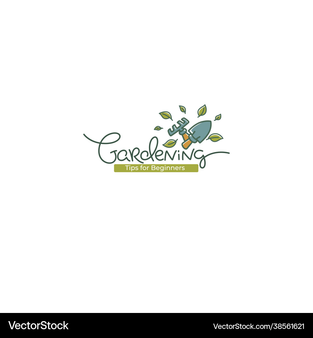 Botanical Garden Logo Template Royalty Free Vector Image