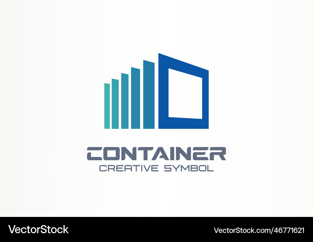 Container Logistics Icon Royalty Free Vector Image
