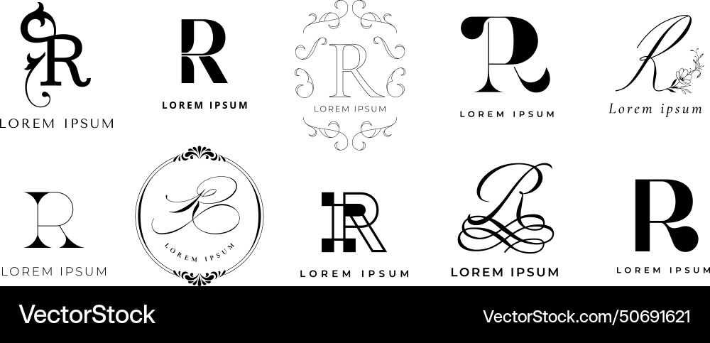 R Name Logo Vector Images (over 6,400)