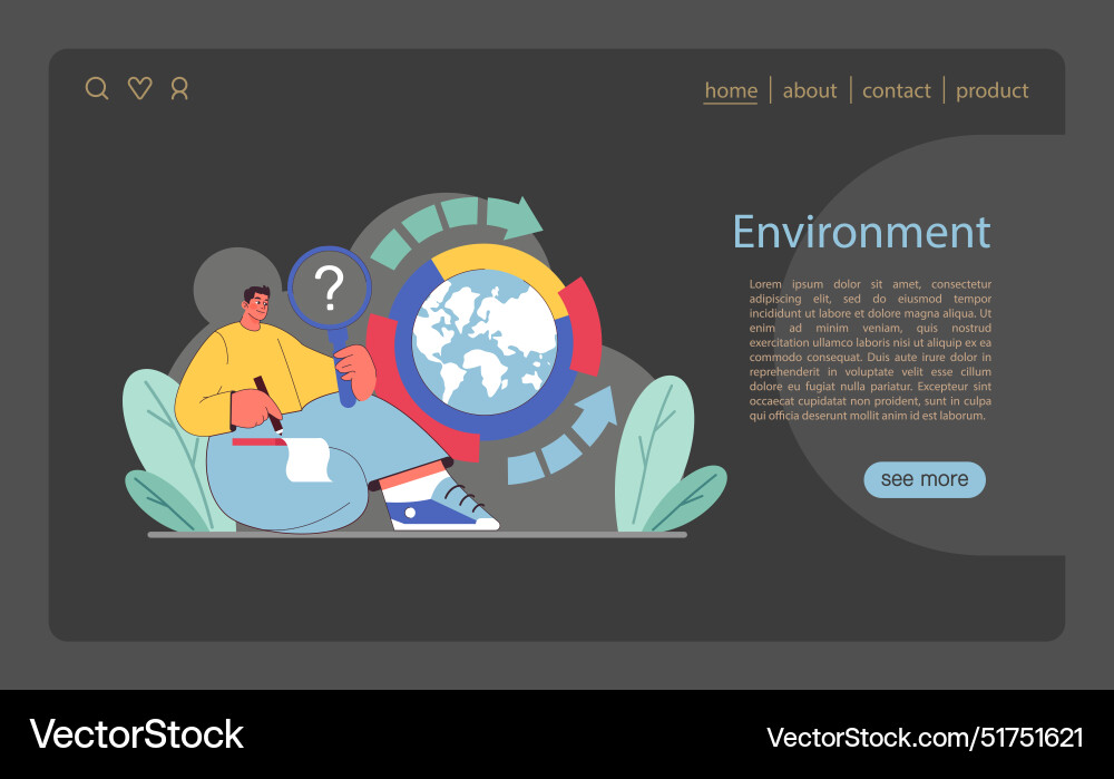 Environmental analysis in pest framework analyst Vector Image
