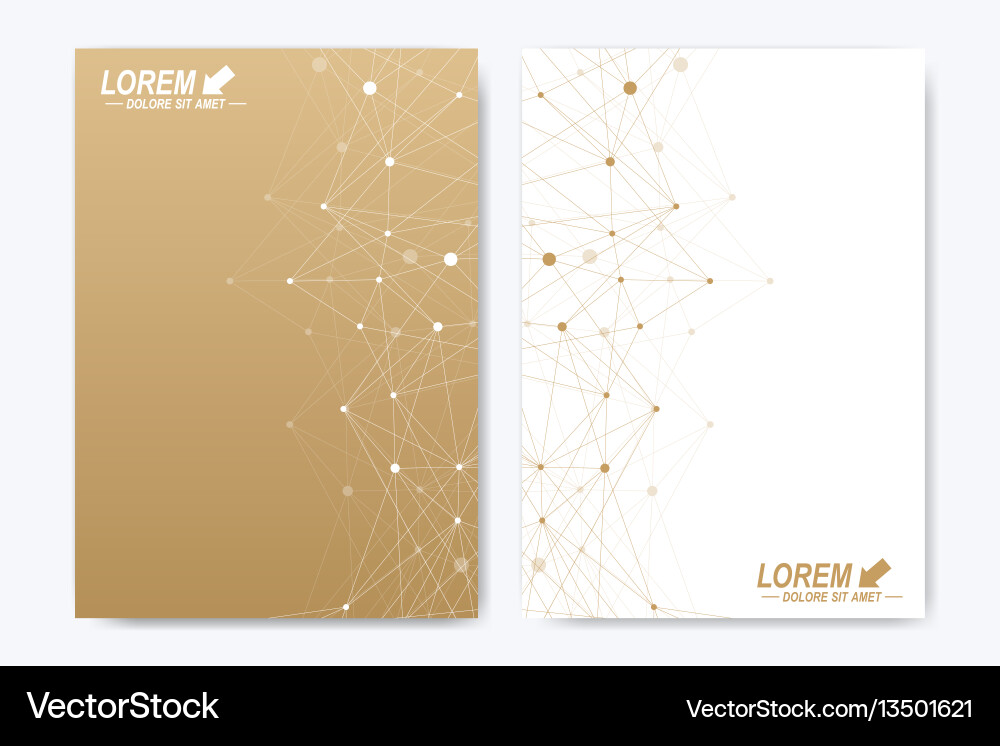 Geometric Communication Template Royalty Free Vector Image
