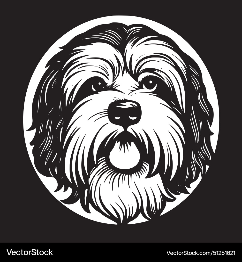 Havanese - minimalist and flat logo Royalty Free Vector