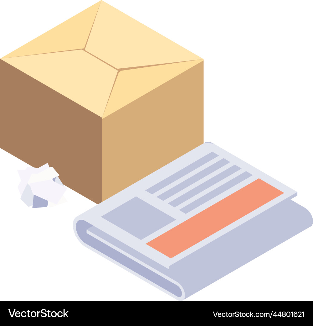 Paper waste icon Royalty Free Vector Image - VectorStock