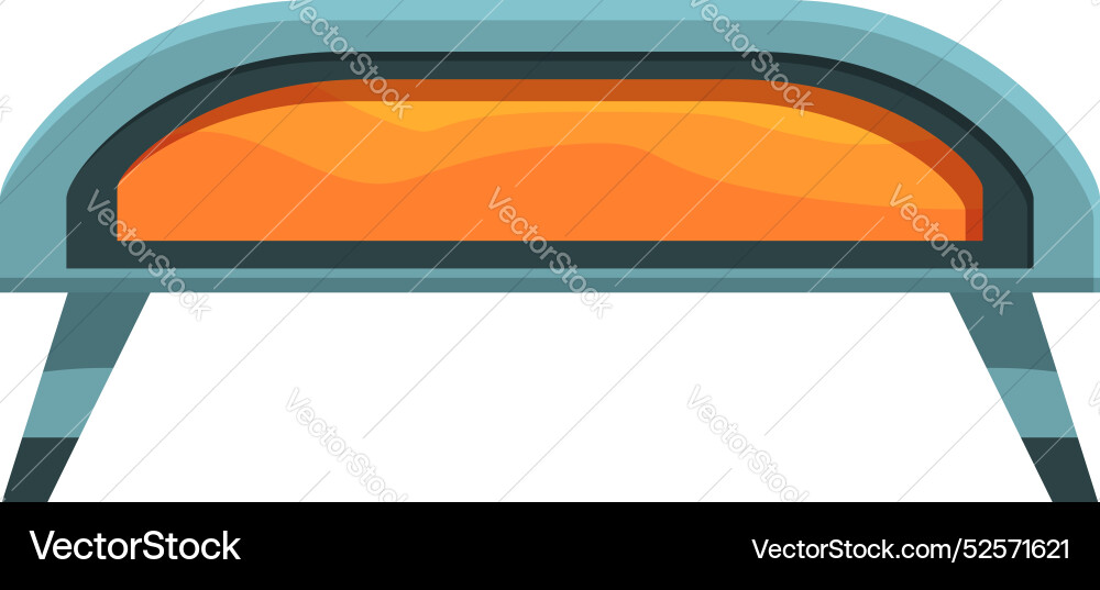 Traditional wood fired pizza oven burning Vector Image