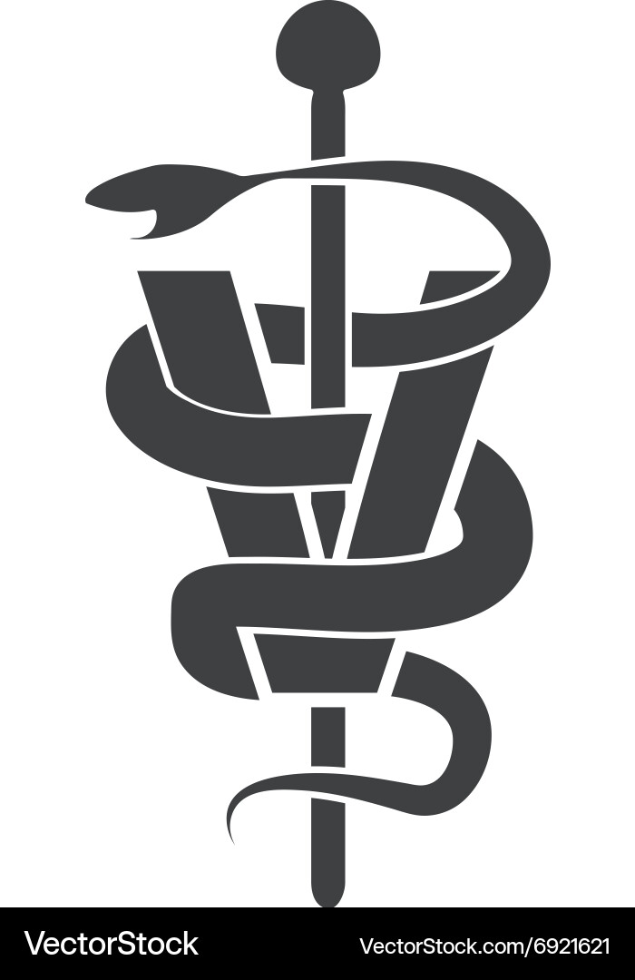Veterinary Snake Symbol Royalty Free Vector Image