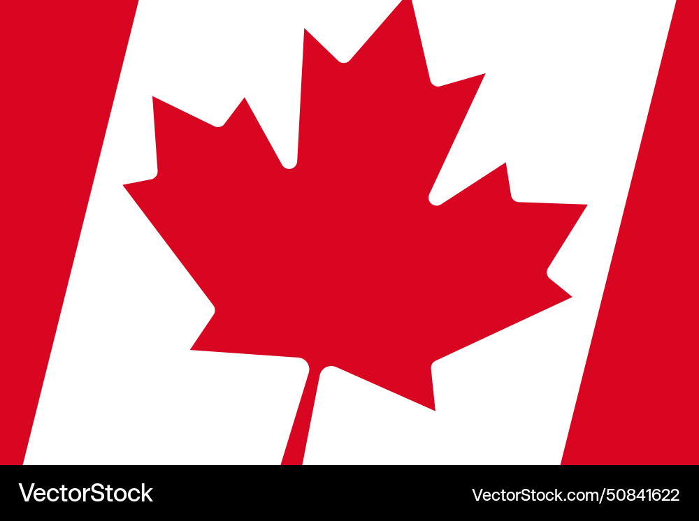 Canada Flag Cutout Royalty Free Vector Image - VectorStock