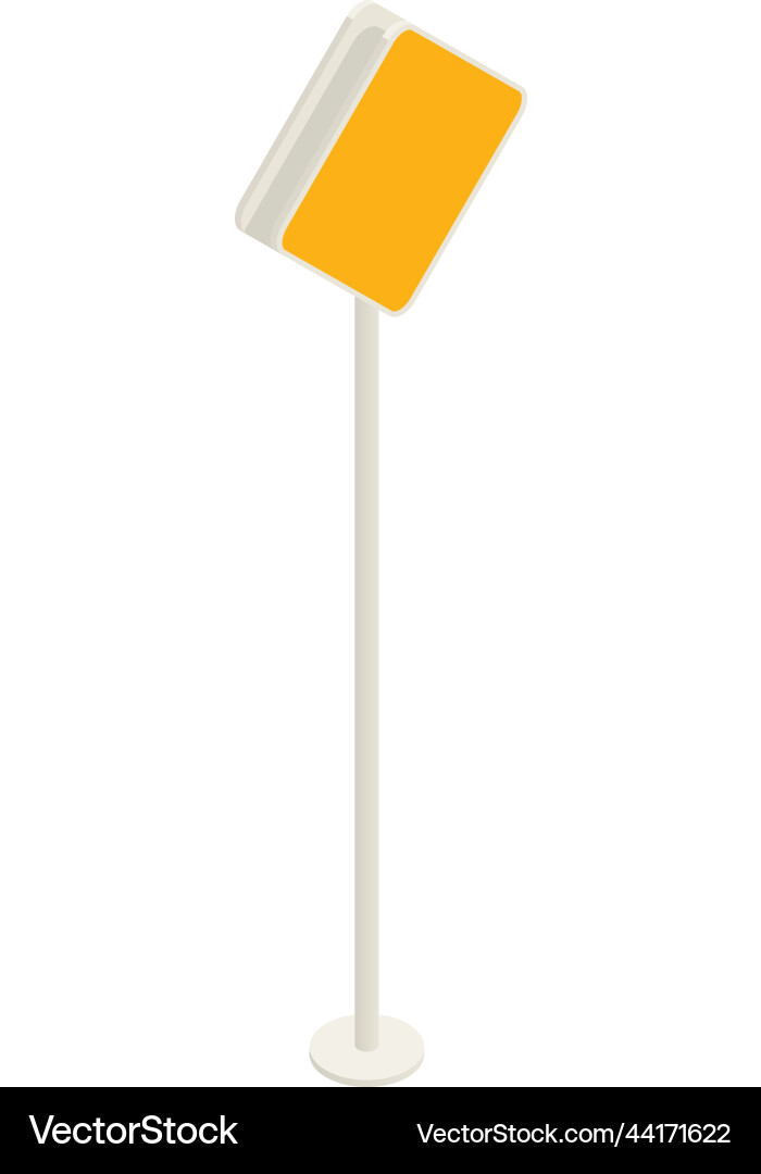 Isometric road sign Royalty Free Vector Image - VectorStock