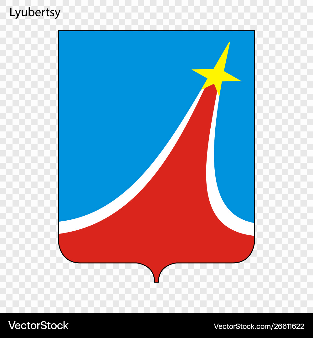 Lyubertsy Coat of Arms Royalty Free Vector Image