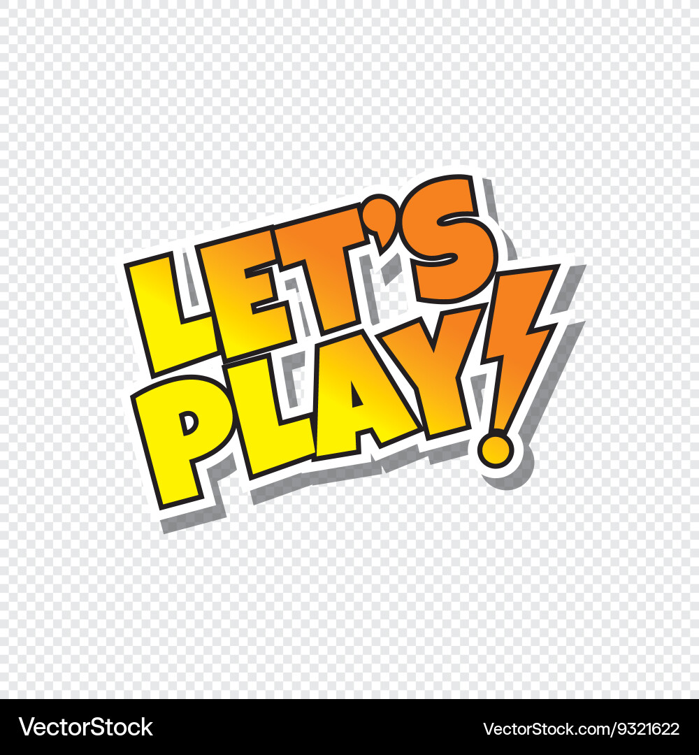 Playful Cartoon Text Stickers Royalty Free Vector Image