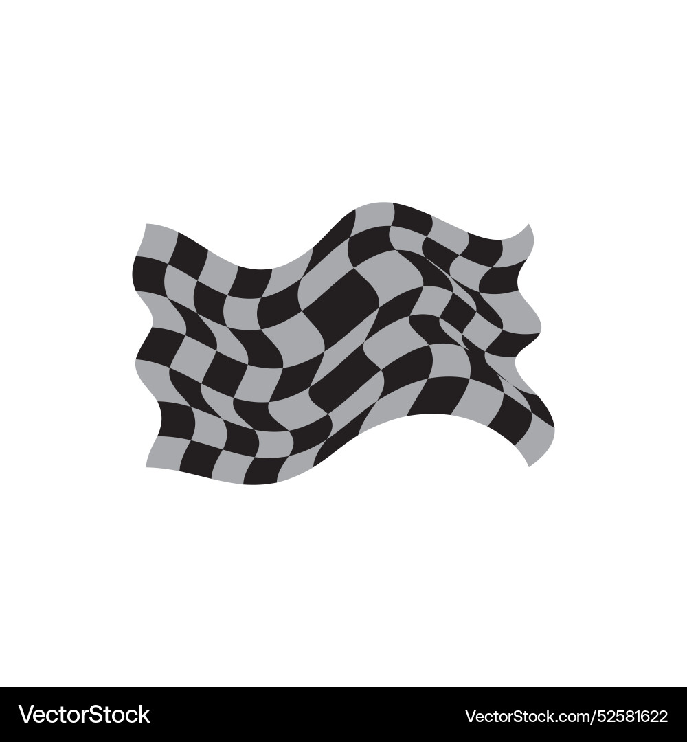 Racing flag logo Royalty Free Vector Image - VectorStock
