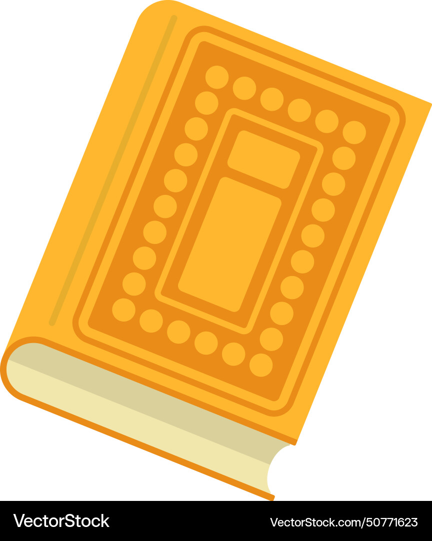 Book icon hardcover encyclopedia reading color Vector Image