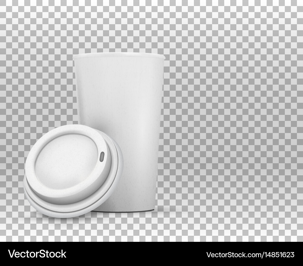 Coffee cup mockup Royalty Free Vector Image - VectorStock