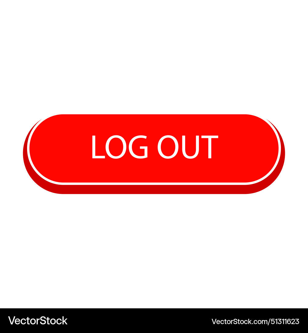 Computer icon logout Royalty Free Vector Image