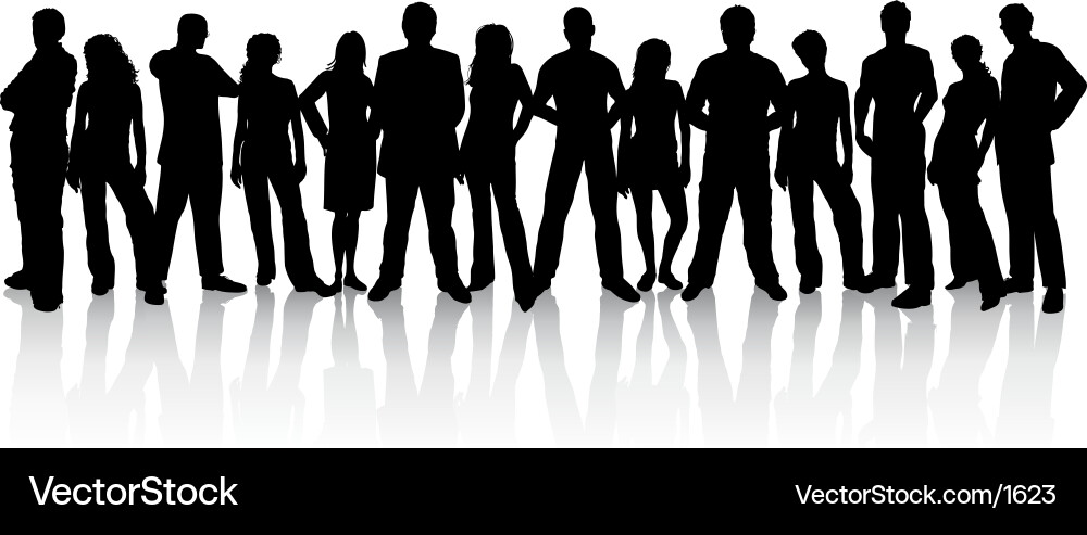 Huge crowd Royalty Free Vector Image - VectorStock