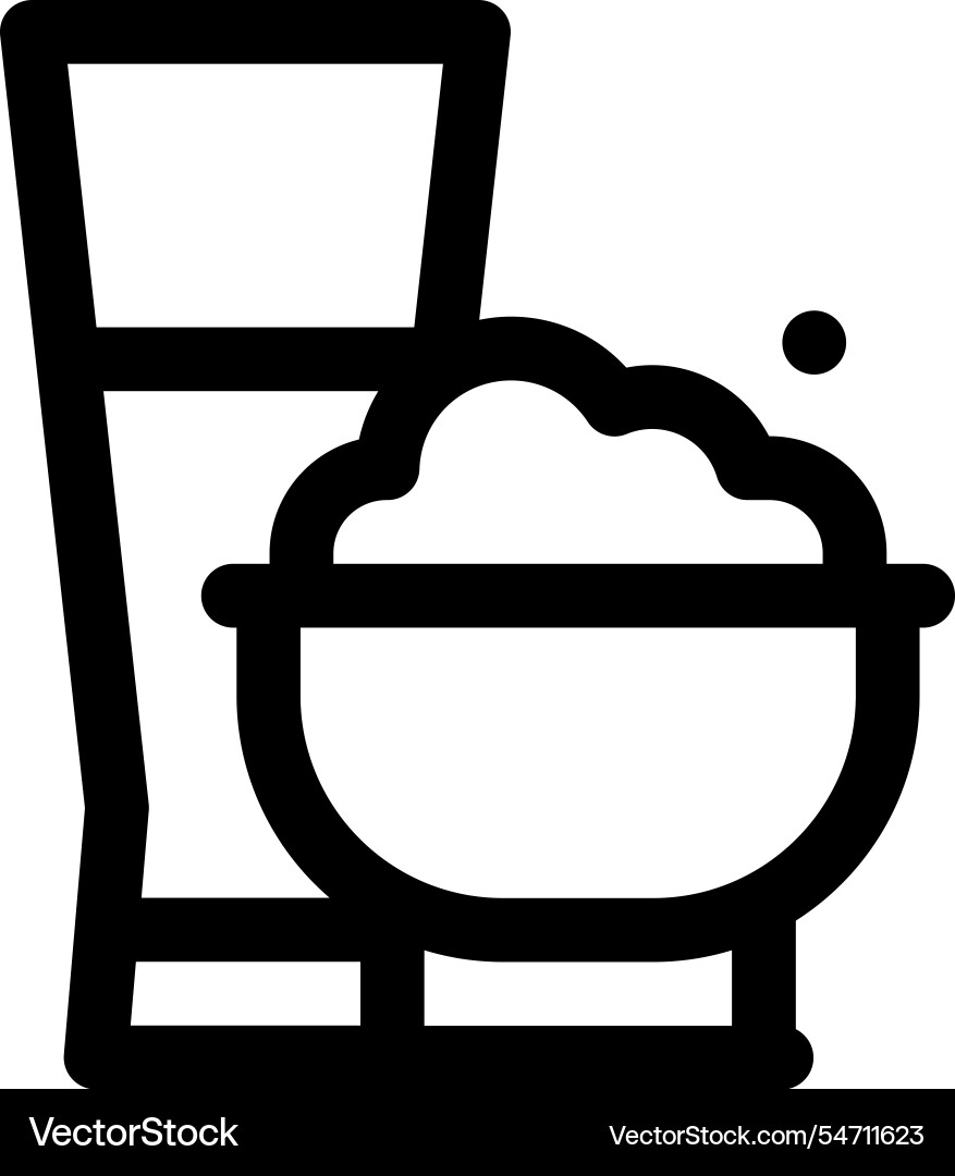 Malt icon thin linear style design isolated Vector Image