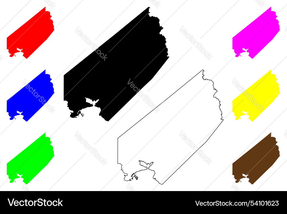 Trinity county texas counties in united Royalty Free Vector