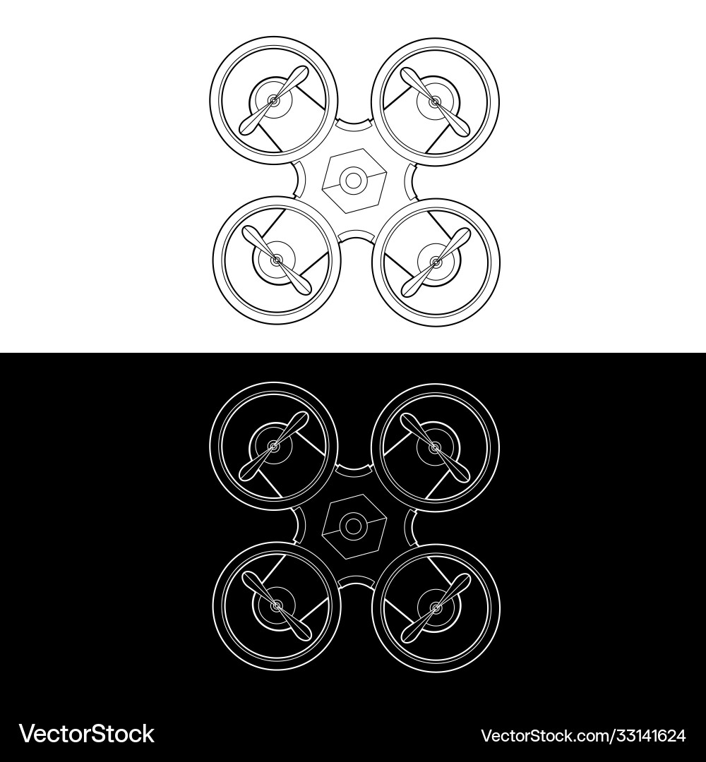 Drones 16 Royalty Free Vector Image - VectorStock