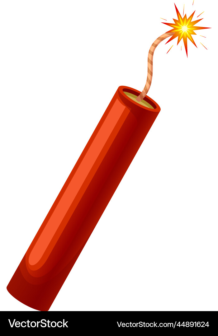 Dynamite tnt cartoon Royalty Free Vector Image