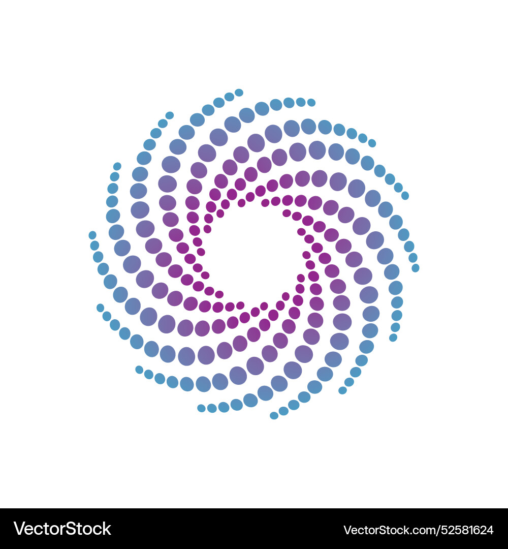 Vortex circle logo Royalty Free Vector Image - VectorStock