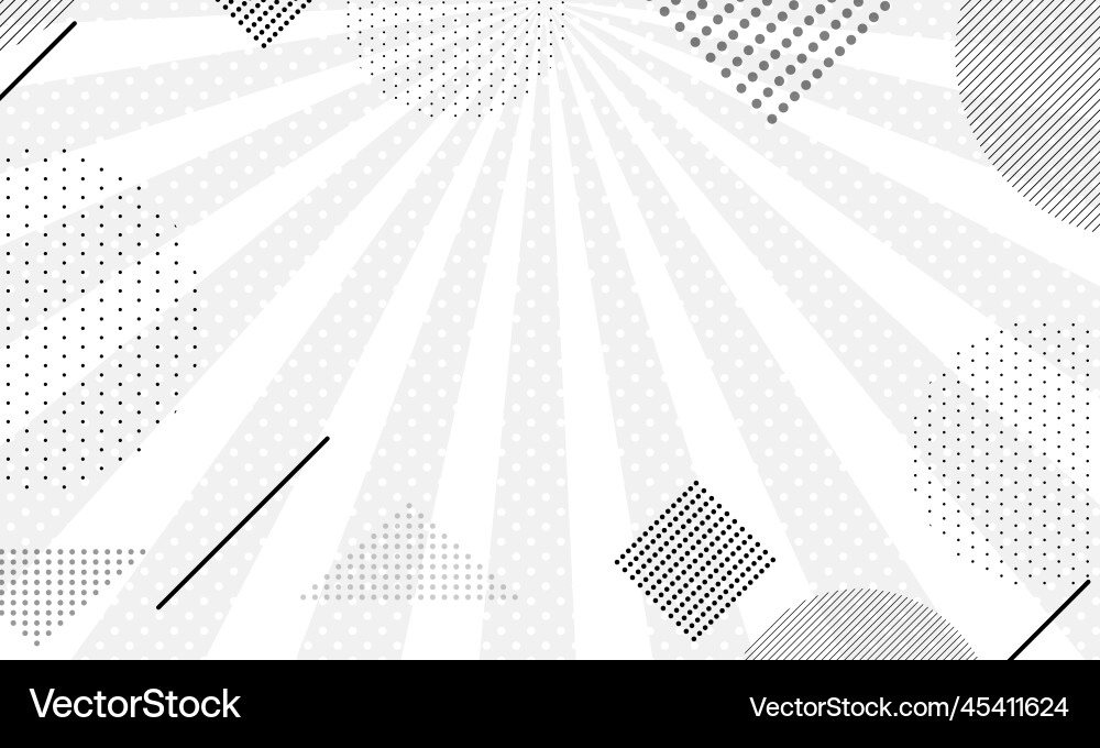 White and black ray burst style background speed Vector Image