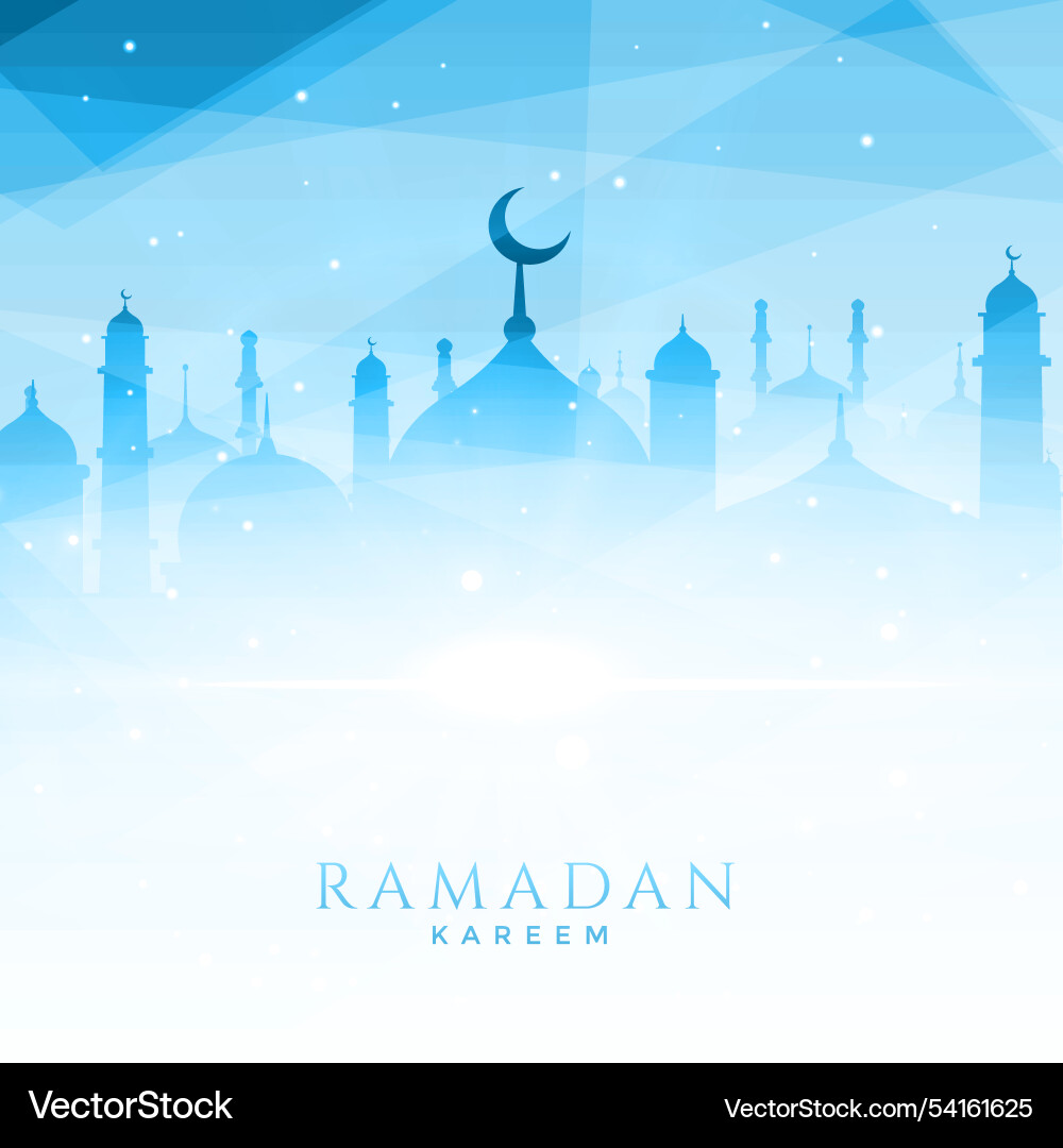 Beautiful mosque for ramadan kareem Royalty Free Vector