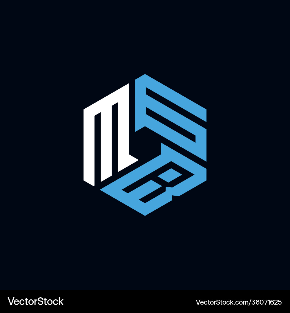 Creative initial letter mgr logo design concept Vector Image