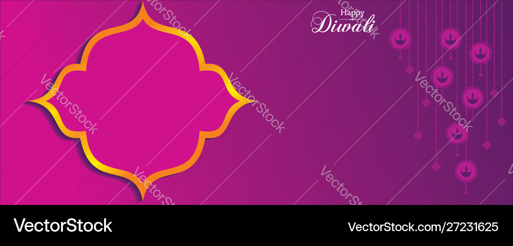Happy diwali greeting Royalty Free Vector Image