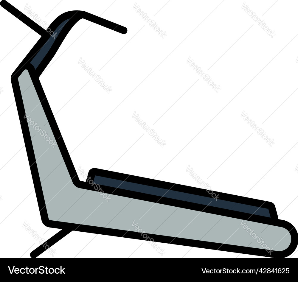 Icon of treadmill Royalty Free Vector Image - VectorStock