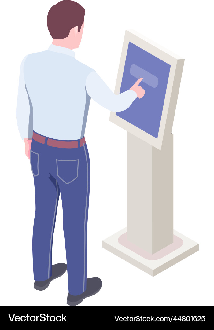 Information kiosk icon Royalty Free Vector Image