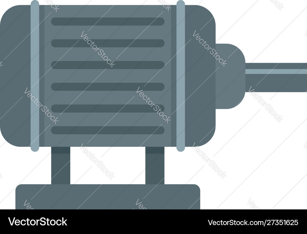 Motor pump irrigation icon flat style Royalty Free Vector