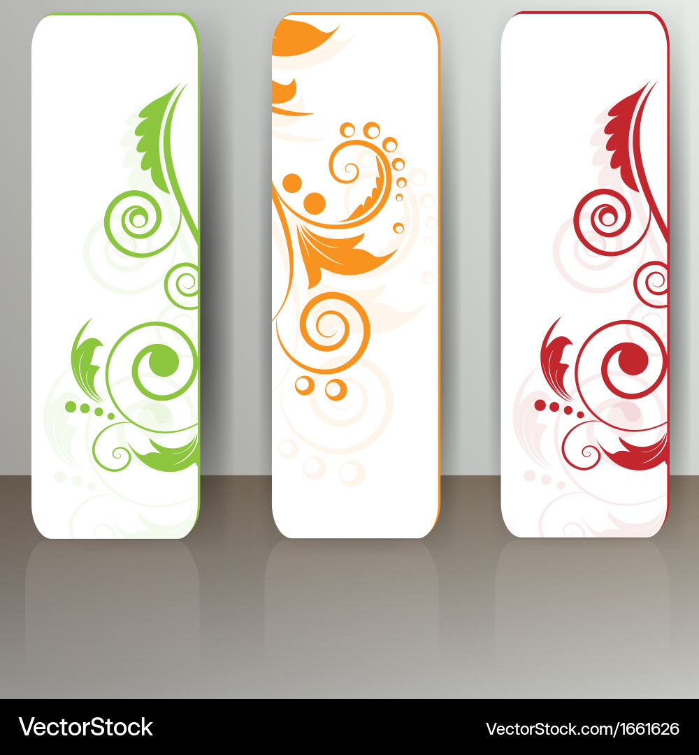 Abstract card with floral background Royalty Free Vector