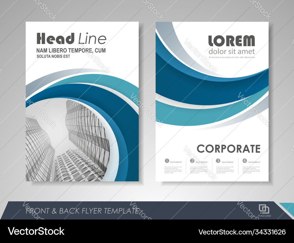 Business brochure Royalty Free Vector Image - VectorStock