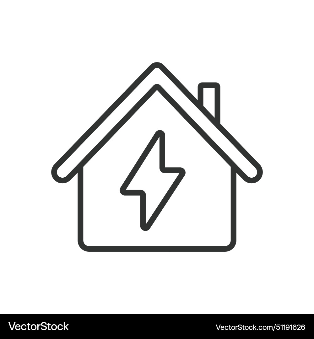 Electrification in line design Royalty Free Vector Image
