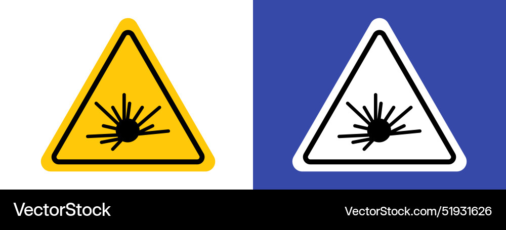 Explosive materials warning sign promote safety Vector Image